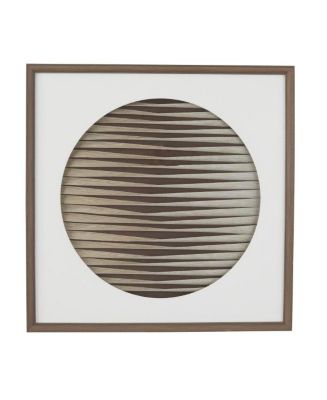 Wood Contemporary Shadow Box Wall Art, 24" x 2" x 24" - Macy's