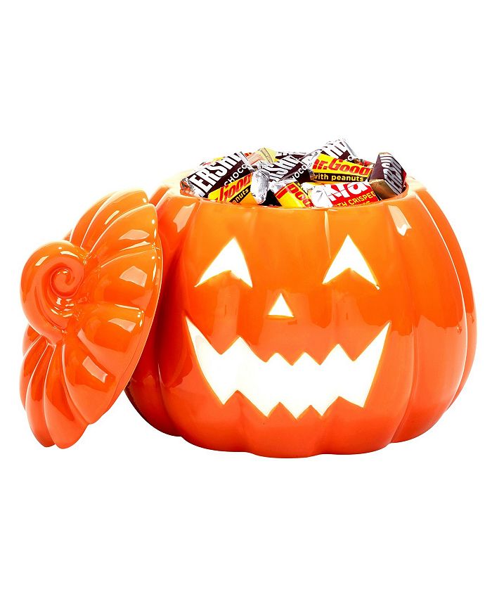Certified International Scaredy Cat Pumpkin 3-D Treat Jar - Macy's