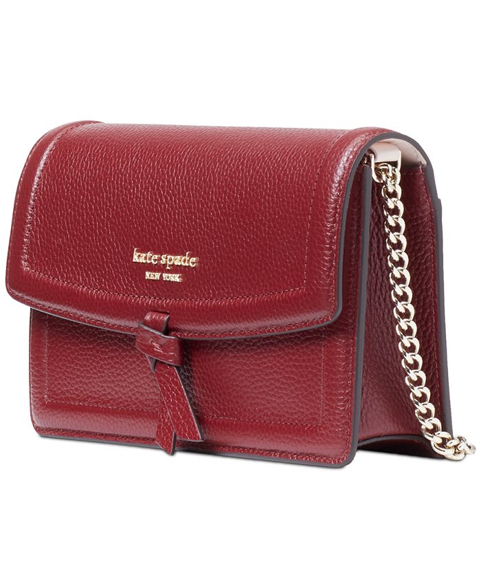 kate spade new york Knott Pebbled Leather Flap Crossbody & Reviews ...