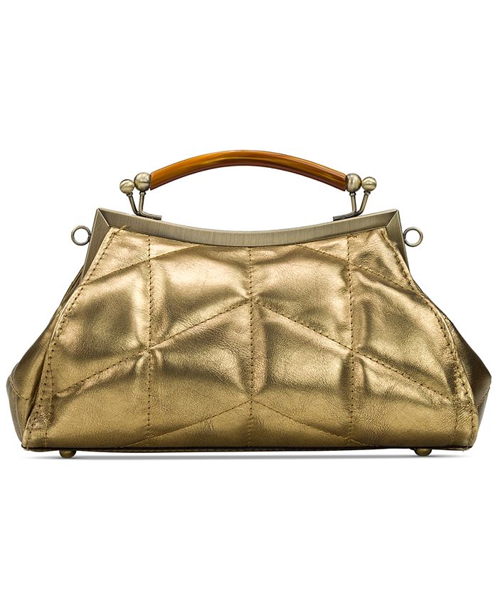 Patricia Nash Leather Kelmscott Frame Satchel - Macy's