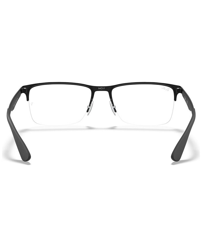 Ray-Ban RB6335 Unisex Rectangle Eyeglasses - Macy's