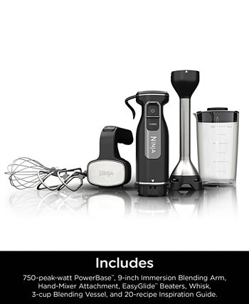 Ninja Foodi Power Mixer System Immersion Blender & Hand Mixer, CI101 ...