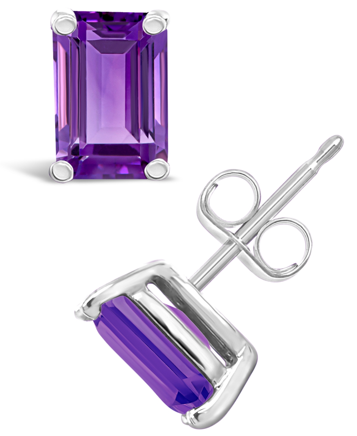 Click here for Amethyst (1-1/10 ct. t.w.) Stud Earrings in 14K Ye... prices