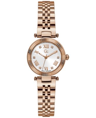 GUESS Gc Flair Women's Swiss Rose Gold-Tone Stainless Steel Bracelet ...