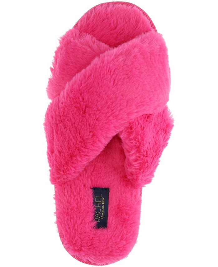 RACHEL Rachel Roy Women's Cardi Plush Cross Band Slipper & Reviews ...