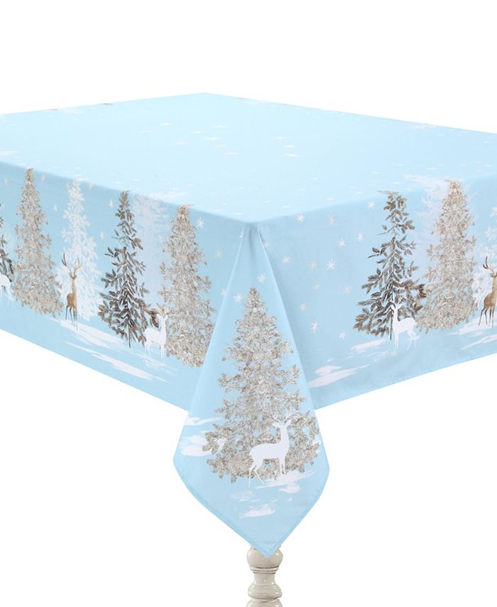 Laural Home Winter Wonderland Tablecloth, 70" x 120" - Macy's