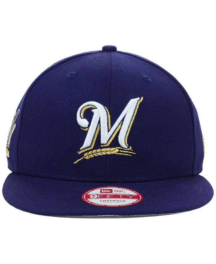 New Era Milwaukee Brewers MLB 2 Tone Link 9FIFTY Snapback Cap - Macy's