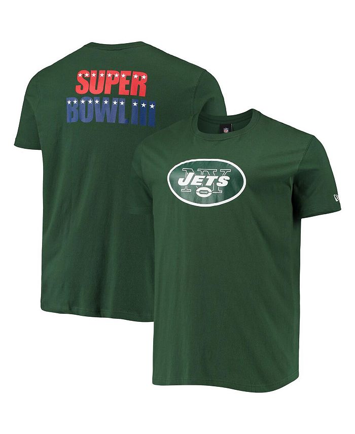 New Era Men's Green New York Jets Patch Up Collection Super Bowl III T ...