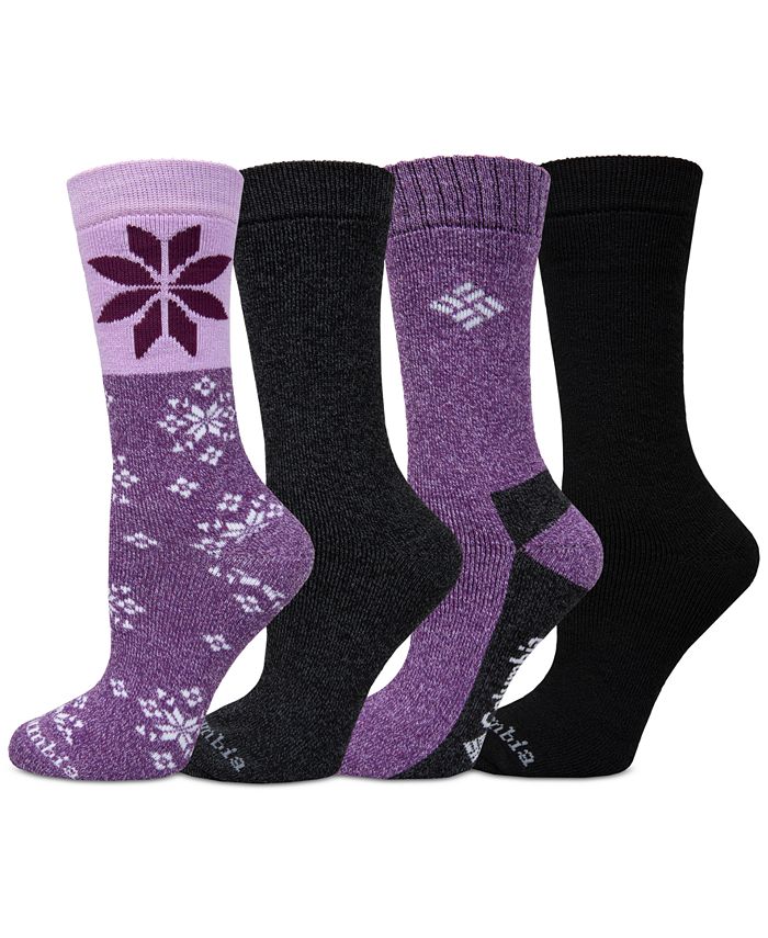 Columbia Women's 4-Pk. Winter Solstice Crew Socks - Macy's