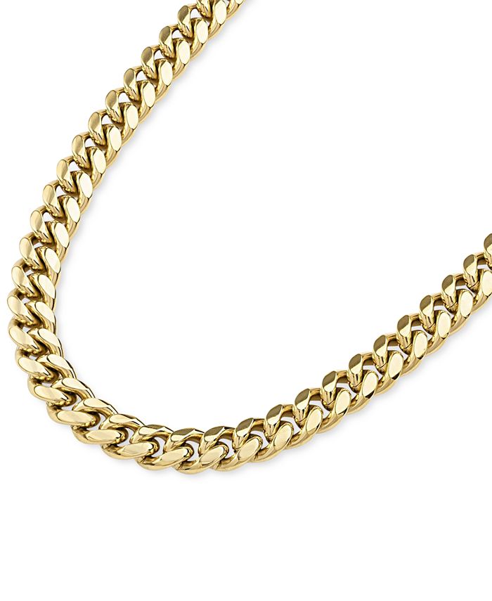 Macy's Men's Curb Link 22" Chain Necklace in Stainless Steel - Macy's