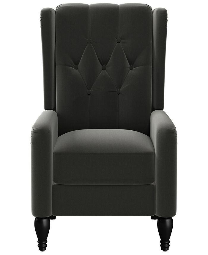 Handy Living Feigin Wingback Pushback Recliner Chairs, Set of 2 - Macy's