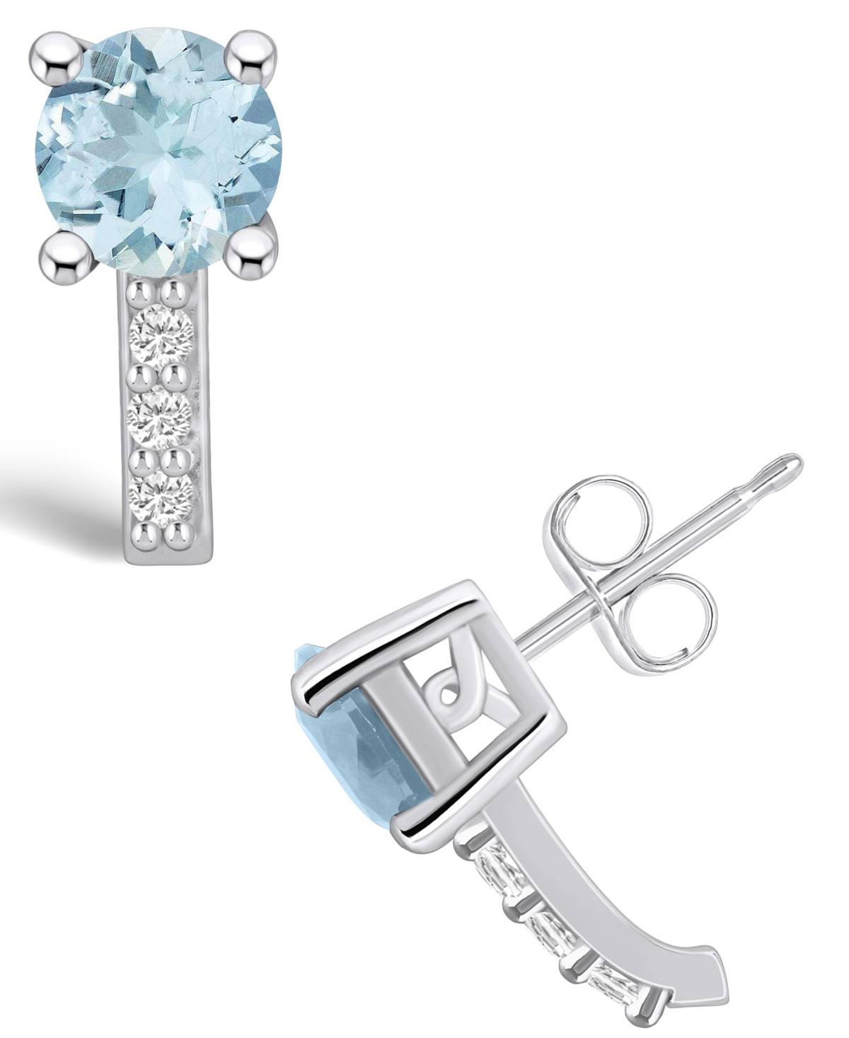 Click here for Macys Aquamarine (1-1/2 ct. t.w.) and Diamond (1/8... prices