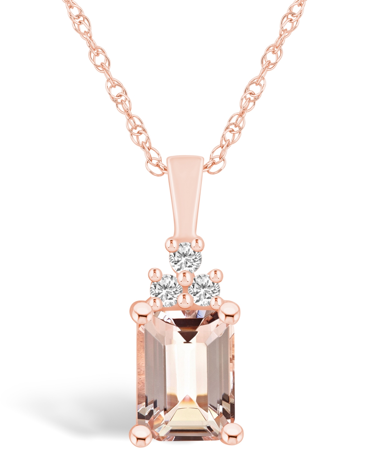 Click here for Macys Morganite (1-3/8 Ct. T.w.) and Diamond (1/10... prices
