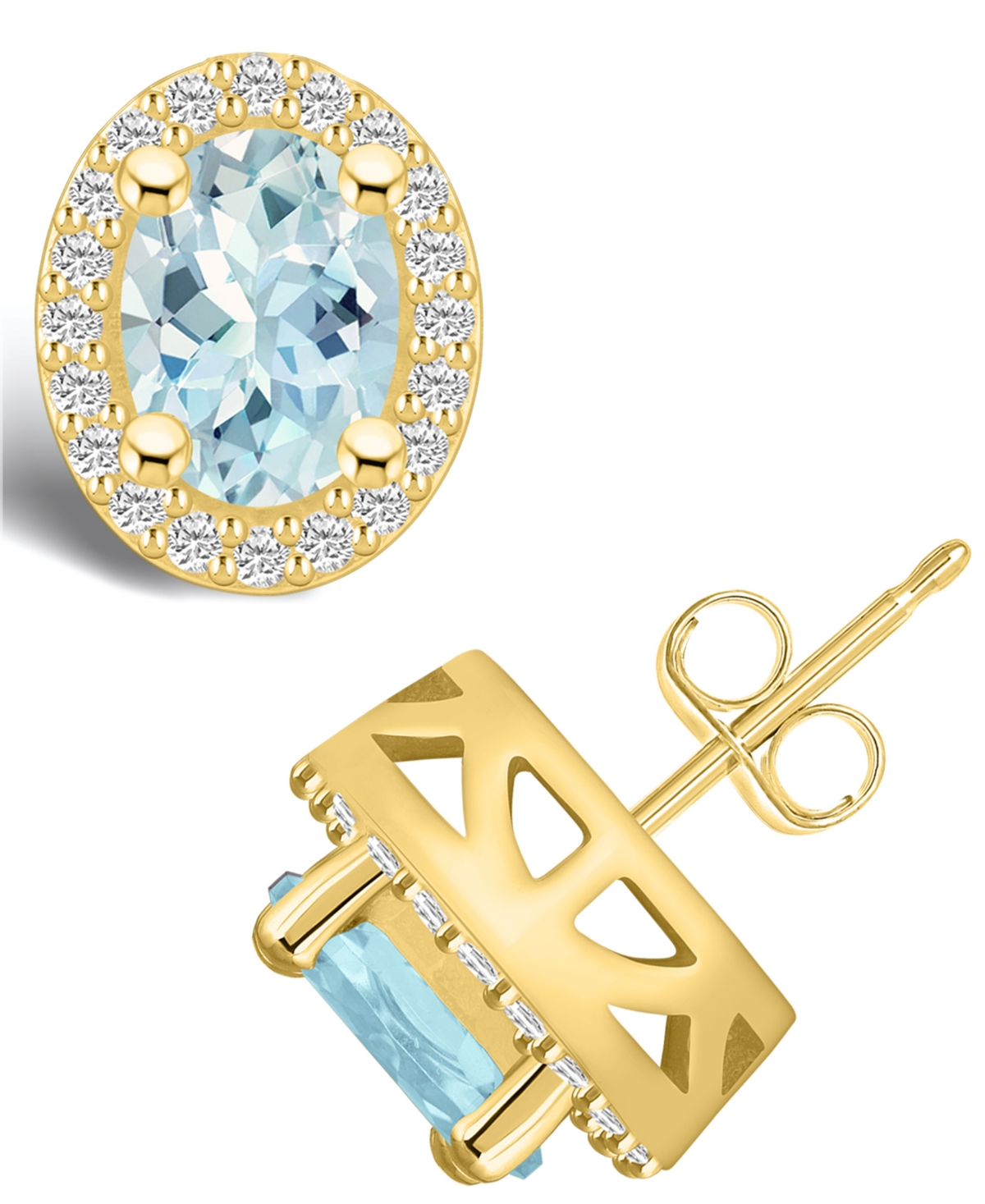 Click here for Macys Aquamarine (2-1/3 ct. t.w.) and Diamond (3/8... prices