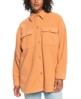 Roxy Juniors' Over and Out Fleece Shacket - Macy's