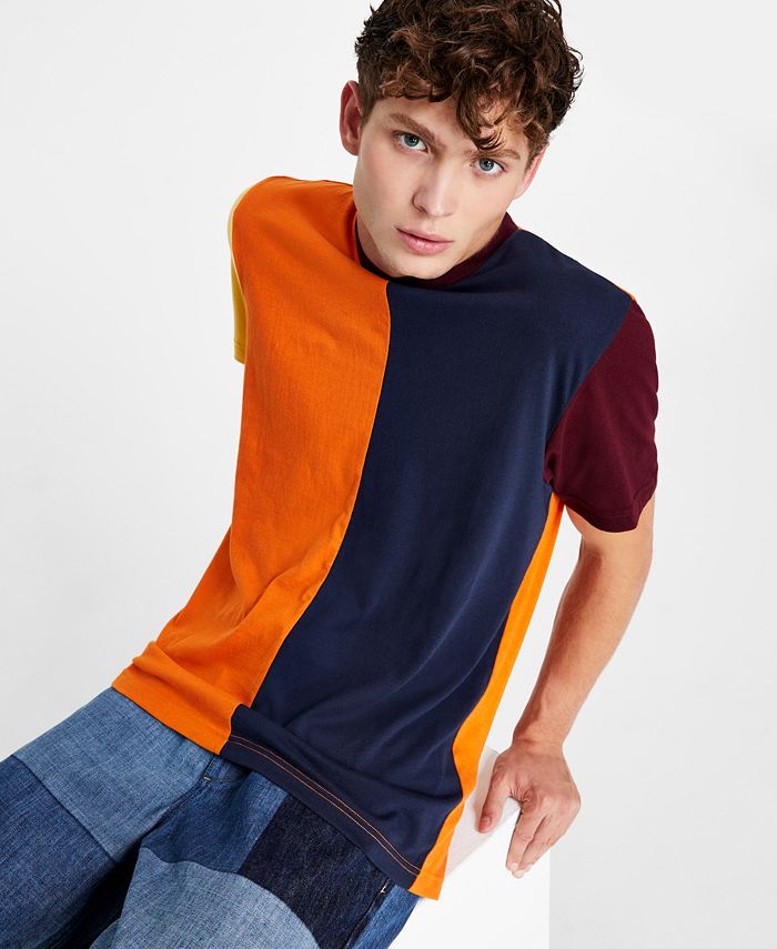 Sun + Stone Men's Tony Colorblocked T-Shirt, Created for Macy's - Macy's