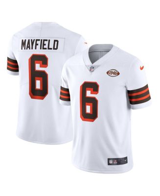 Men's Nike Baker Mayfield White Cleveland Browns 1946 Collection ...