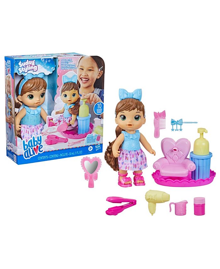 Baby Alive Sudsy Styling Doll Set - Macy's