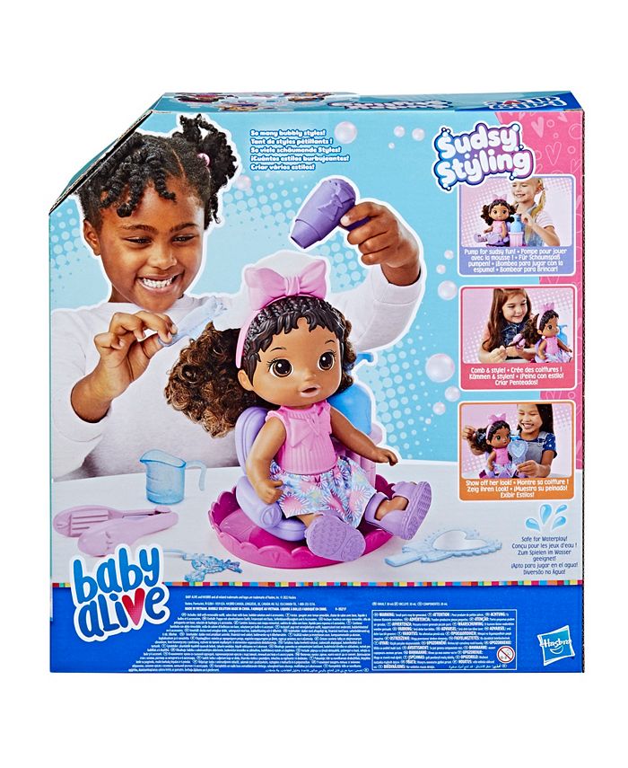 Baby Alive Sudsy Styling Doll Set - Macy's
