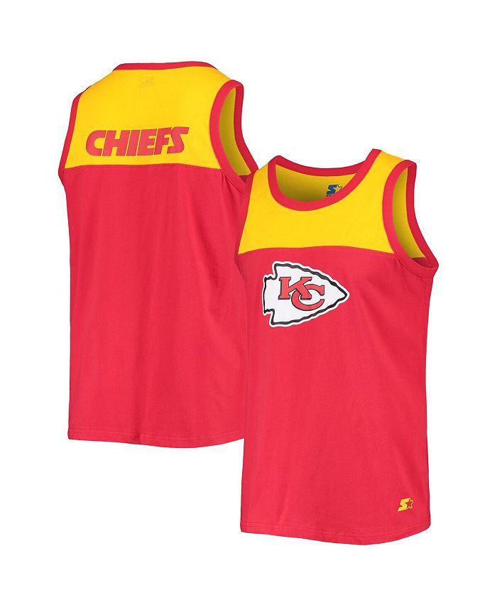 Starter Men's Red, Gold Kansas City Chiefs Team Touchdown Fashion Tank ...