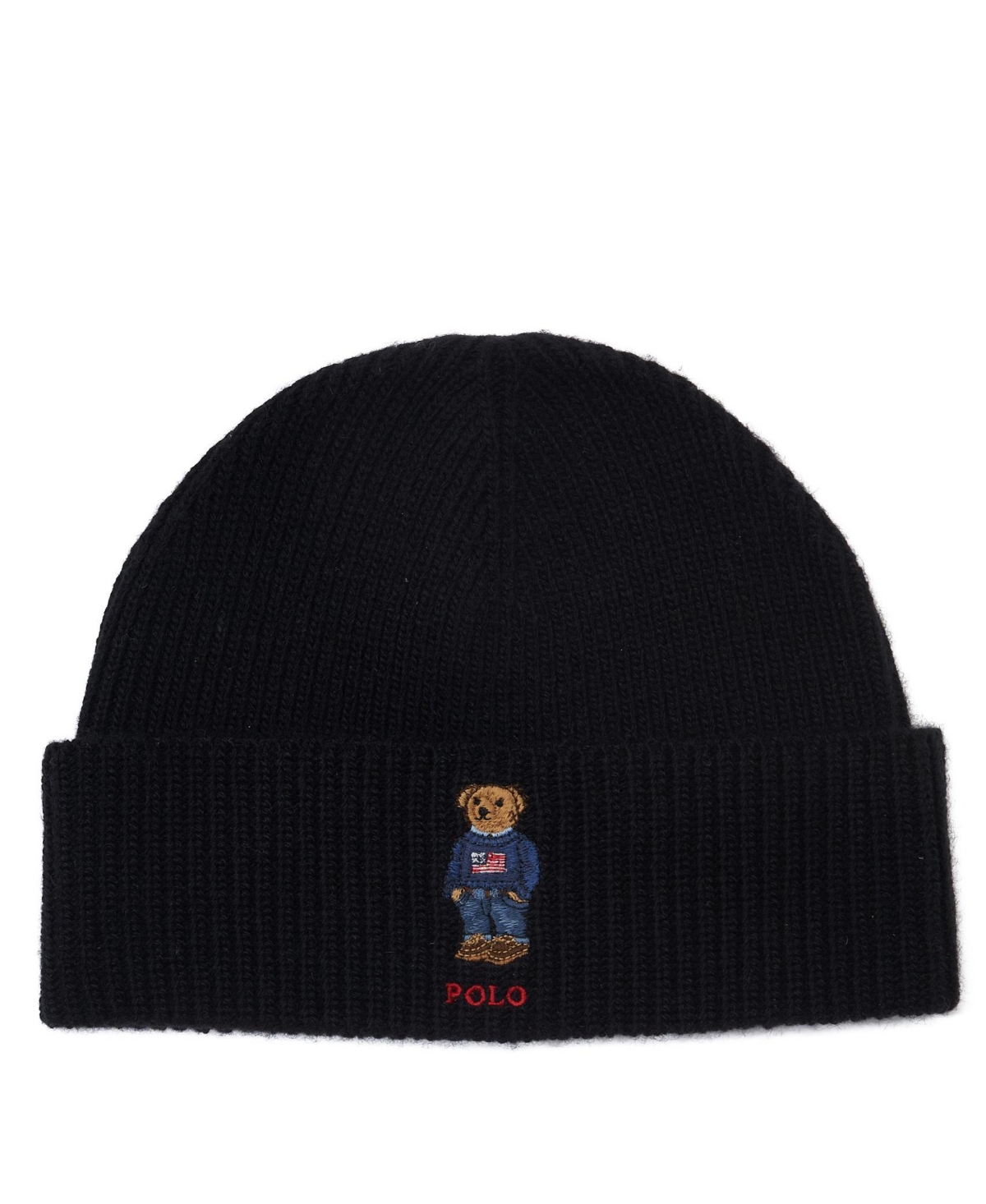 Click here for Polo Ralph Lauren Mens Solid Flag Bear Beanie - Po... prices