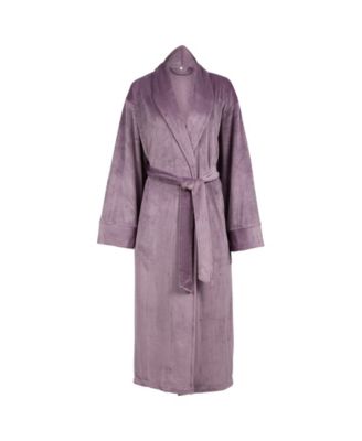 Pure Fiber Women's Velvety Soft Velour Bathrobe - Macy's