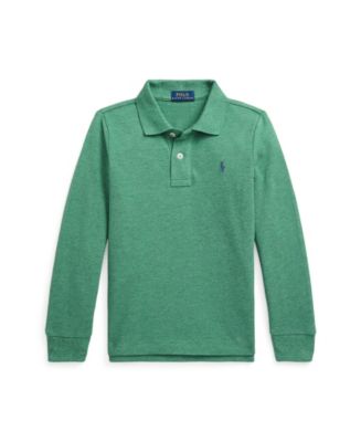 Polo Ralph Lauren Little Boys Long-Sleeve Polo Shirt - Macy's