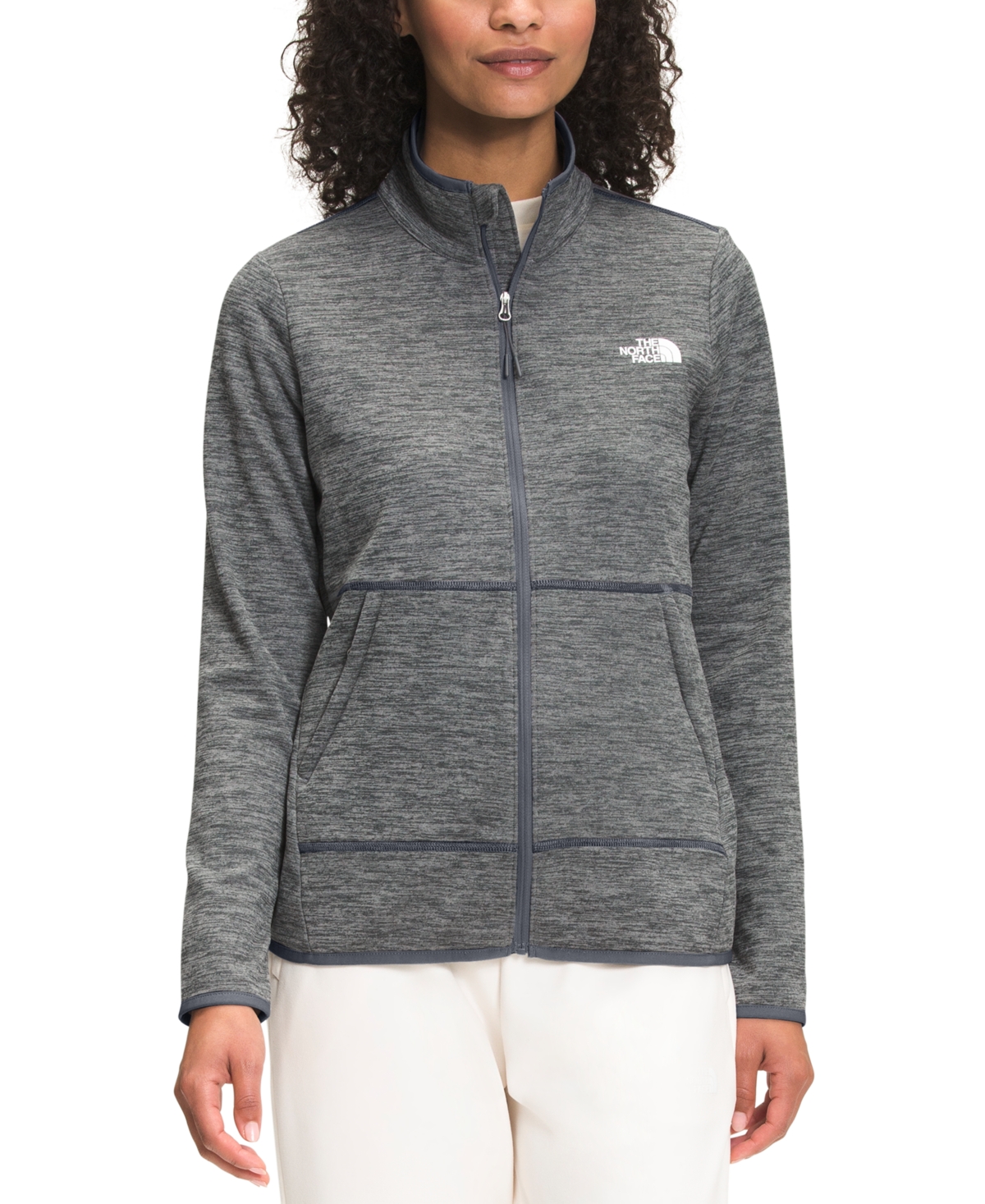 The North Face Womens Canyonlands Full Zipper Jacket - TNF Medium Grey Hthr