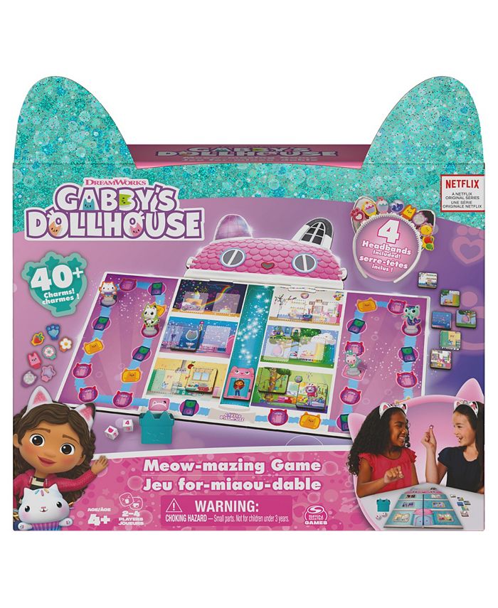 Spin Master Toys & Games Gabby's Dollhouse Meow-Mazing Board Game - Macy's