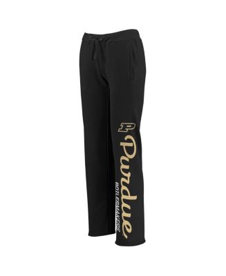 Women's Black Purdue Boilermakers Cozy Fleece Sweatpants - Macy's