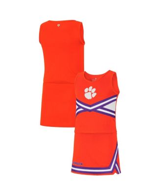 Big Girls Colosseum Orange Clemson Tigers Carousel Cheerleader Set - Macy's