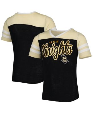 Big Girls Colosseum Black UCF Knights Practically Perfect Striped T ...