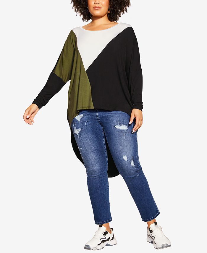 CITY CHIC Plus Size Trendy Celine Top - Macy's