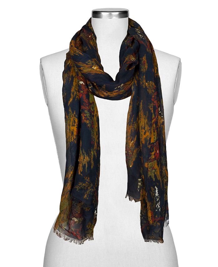 Patricia Nash Viscose Kent Countryside Print Scarf - Macy's