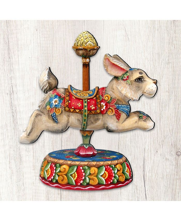Designocracy Carousel Bunny Decor - Macy's