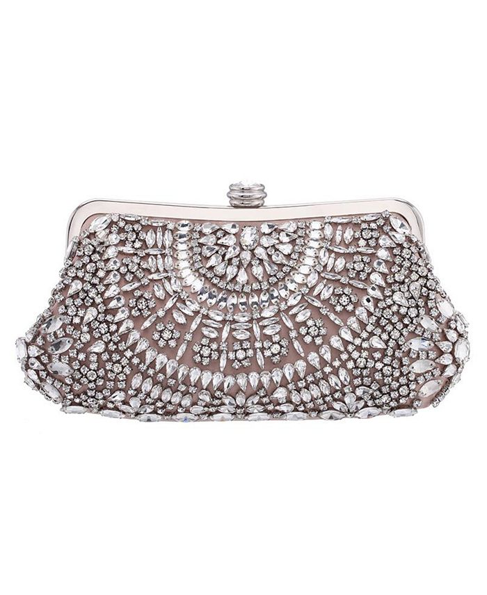 Nina Women's Crystal Embellished Frame Clutch - Macy's