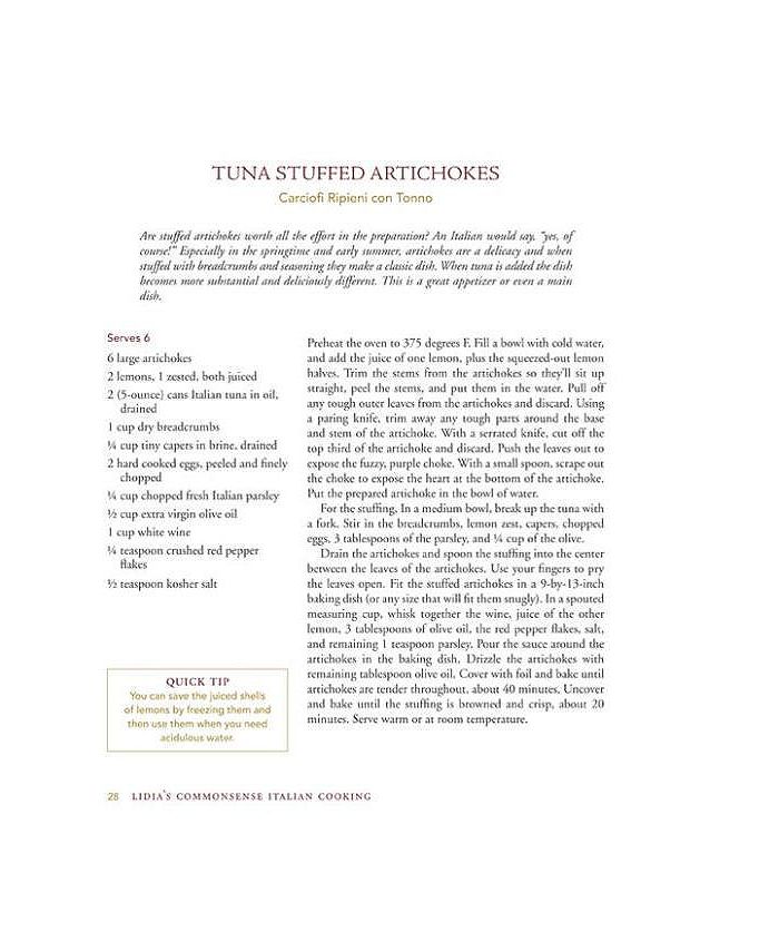 Barnes & Noble Lidia's Commonsense Italian Cooking: 150 Delicious and ...