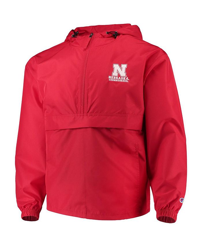 Champion Men's Scarlet Nebraska Huskers Packable Jacket - Macy's