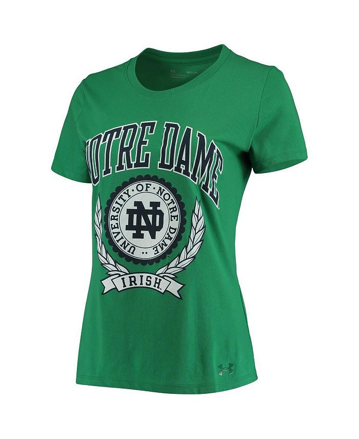 Under Armour Women's Kelly Green Notre Dame Fighting Irish T-shirt - Macy's