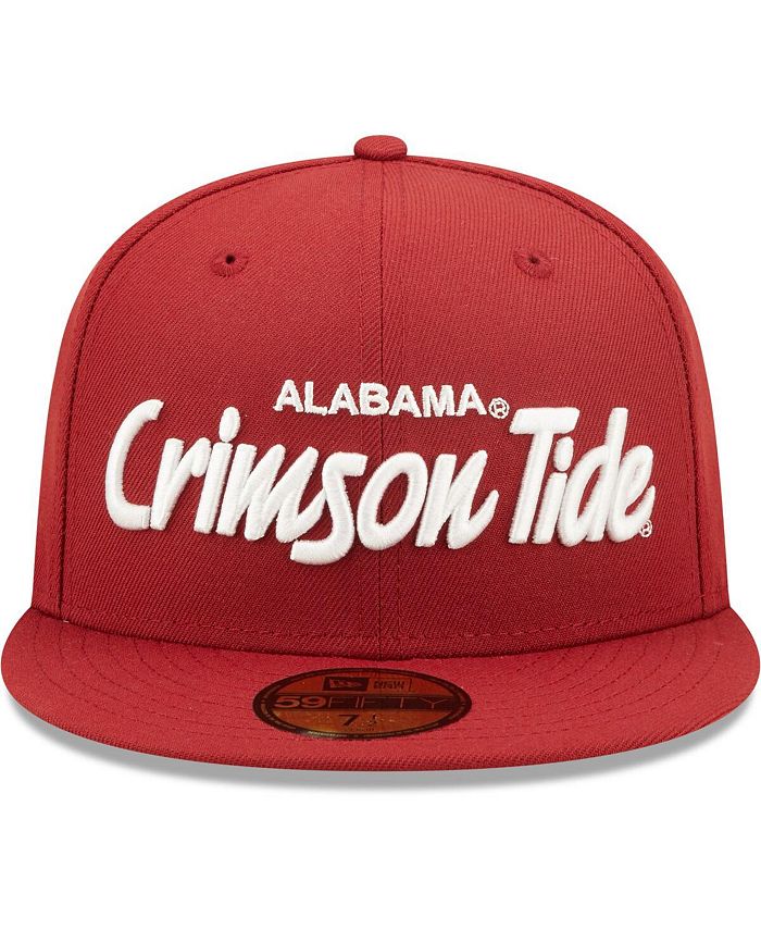 New Era Men's Crimson Alabama Crimson Tide Griswold 59FIFTY Fitted Hat ...