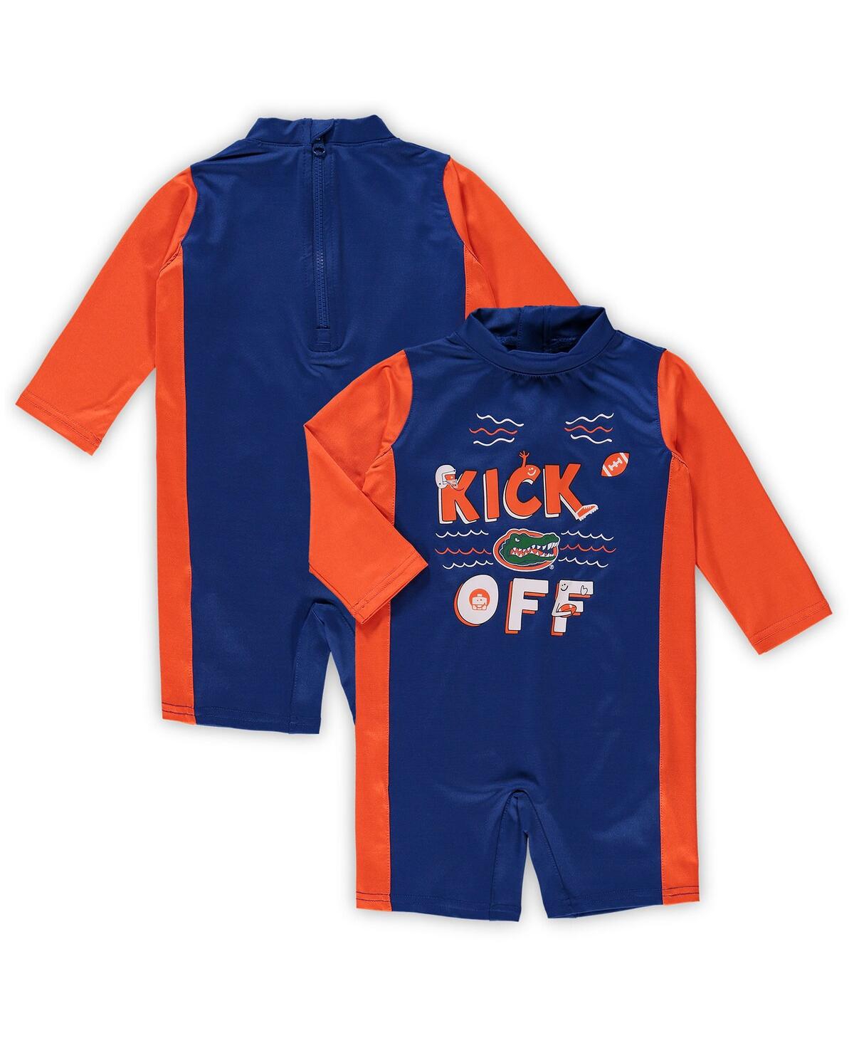 Click here for Toddler Girls Royal  Orange Florida Gators Wave Ru... prices