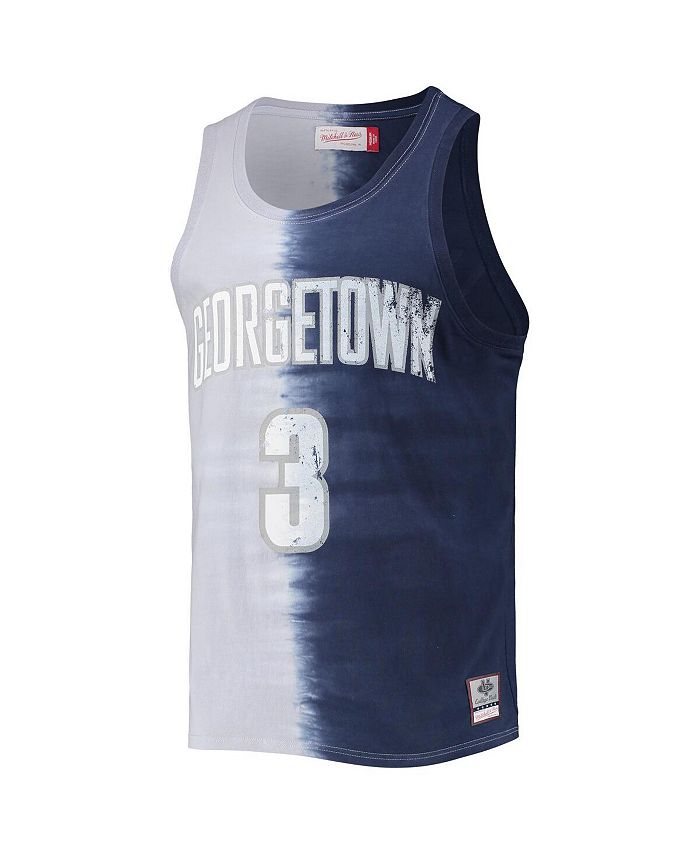 Mitchell & Ness Men's Allen Iverson Gray, Navy Georgetown Hoyas Name ...