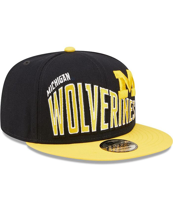 New Era Men's Navy Michigan Wolverines Two-Tone Vintage-Like Wave ...