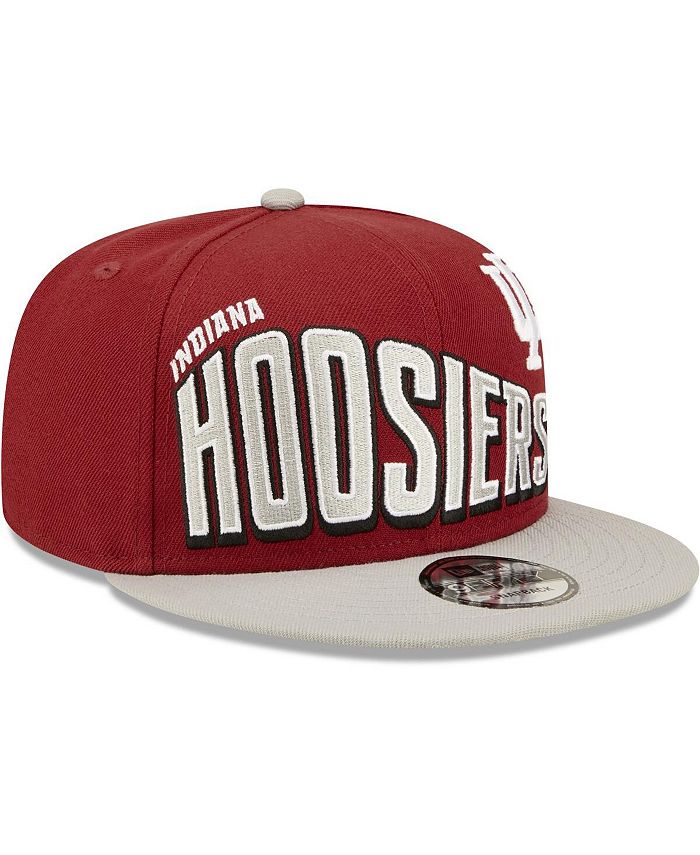 New Era Men's Crimson Indiana Hoosiers Two-Tone Vintage-Like Wave ...