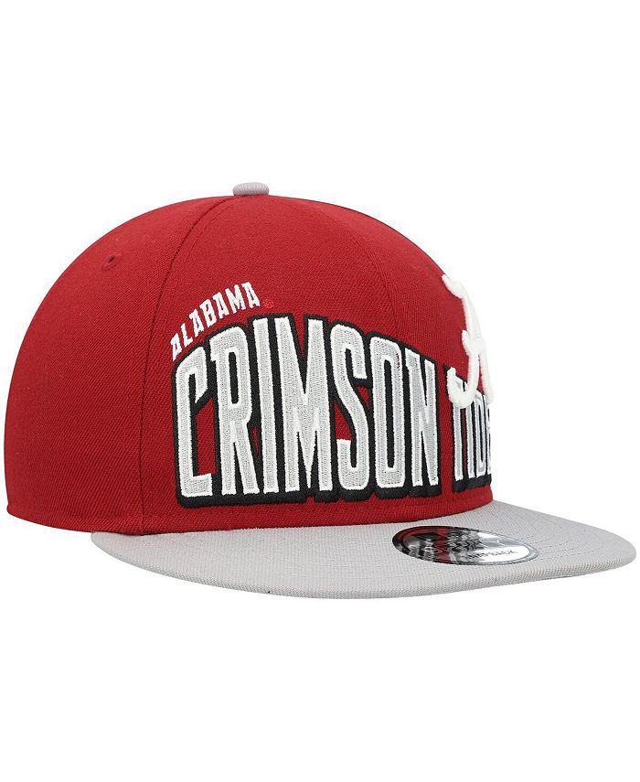New Era Men's Crimson Alabama Crimson Tide Two-Tone Vintage-Like Wave 9FIFTY Snapback Hat - Macy's
