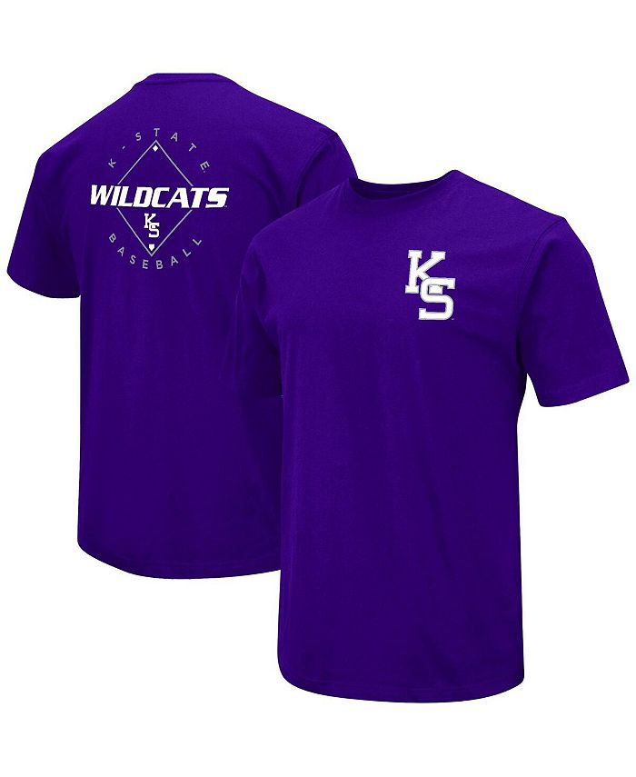 Colosseum Men's Purple Kansas State Wildcats Baseball On-Deck 2-Hit T ...