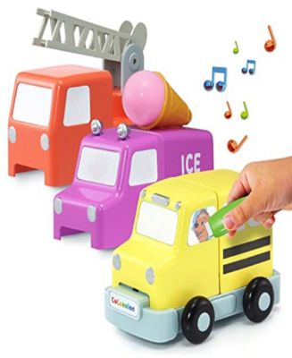 Cocomelon Build Reveal Musical Vehicles Toy Set, 3 Piece - Macy's