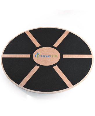 StrongTek Professional Oval Wood Balance Board Rocker: Core Strength ...