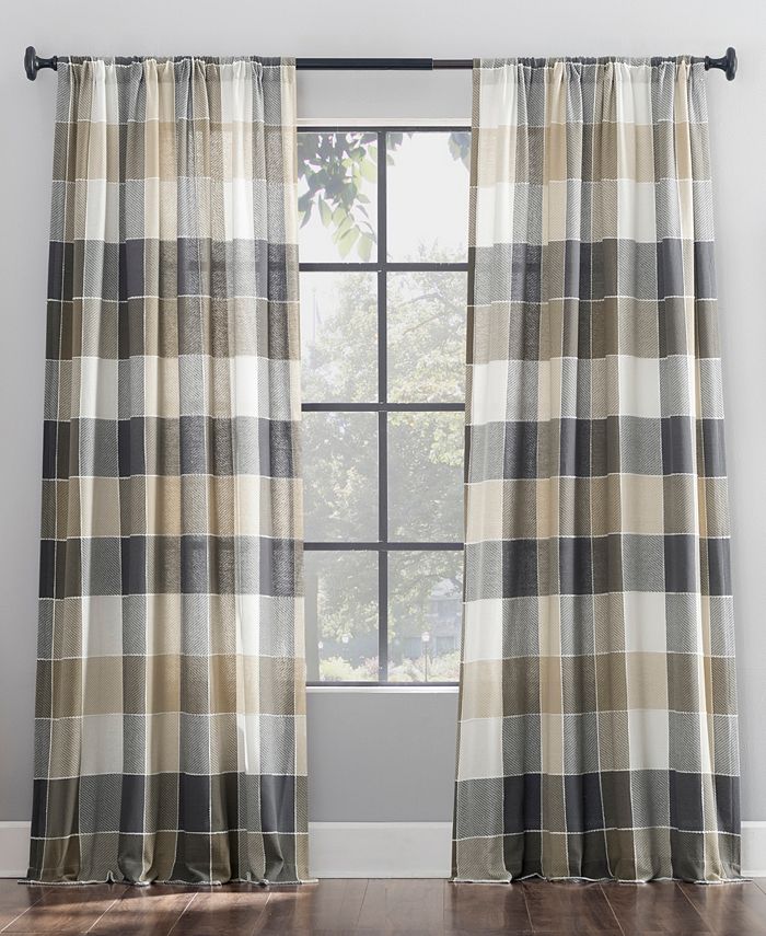 Archaeo Colorblock Plaid Curtain Collection - Macy's