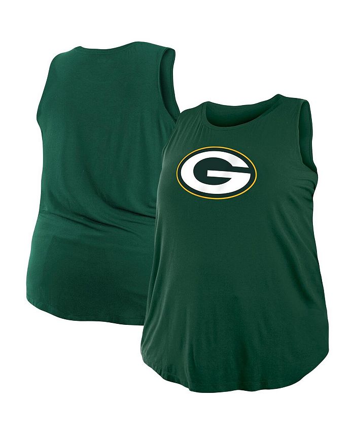 New Era Women's Green Green Bay Packers Plus Size Tank Top - Macy's
